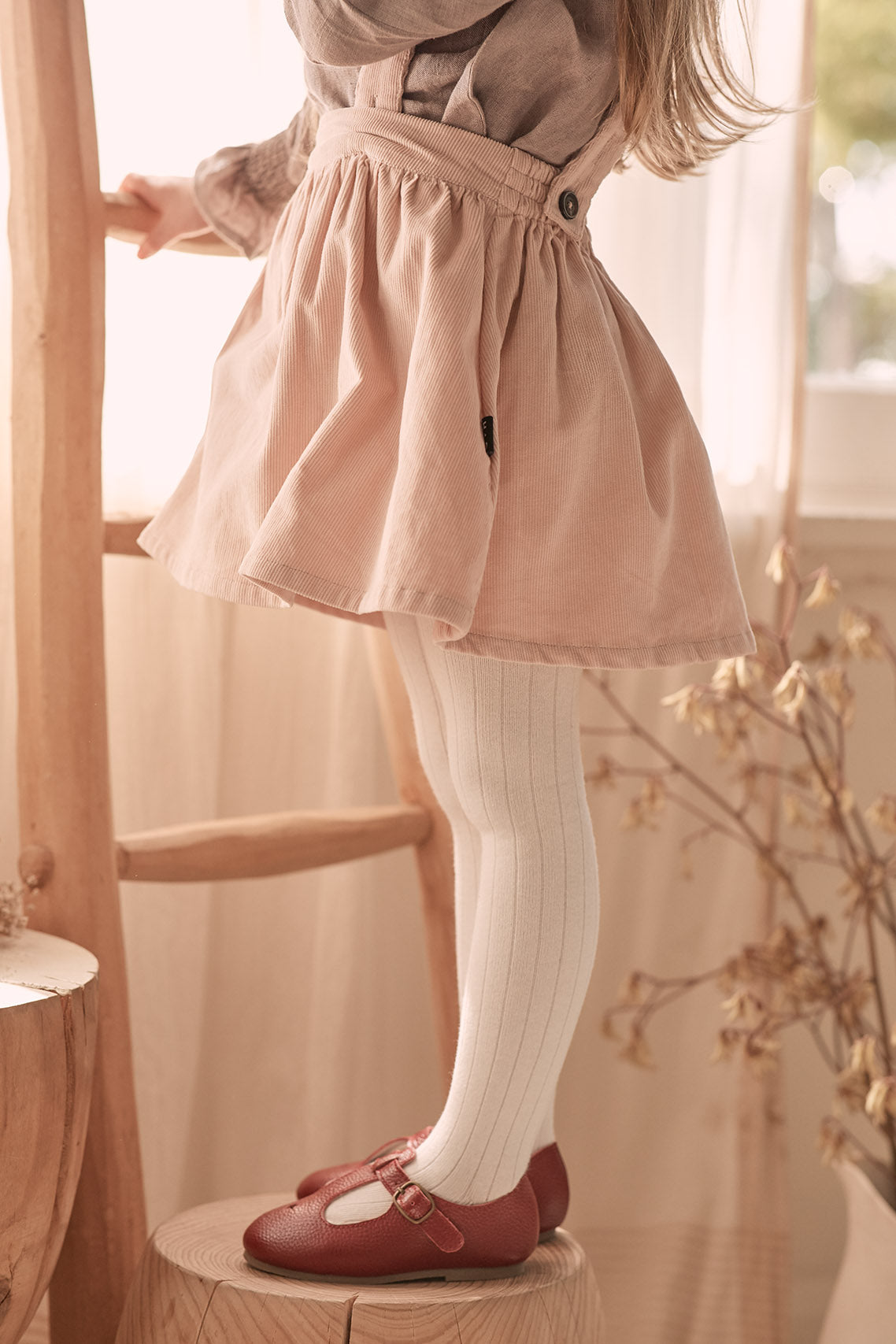 Stella Children's T-Bar Shoes in Natural Leather – Kit & Kate